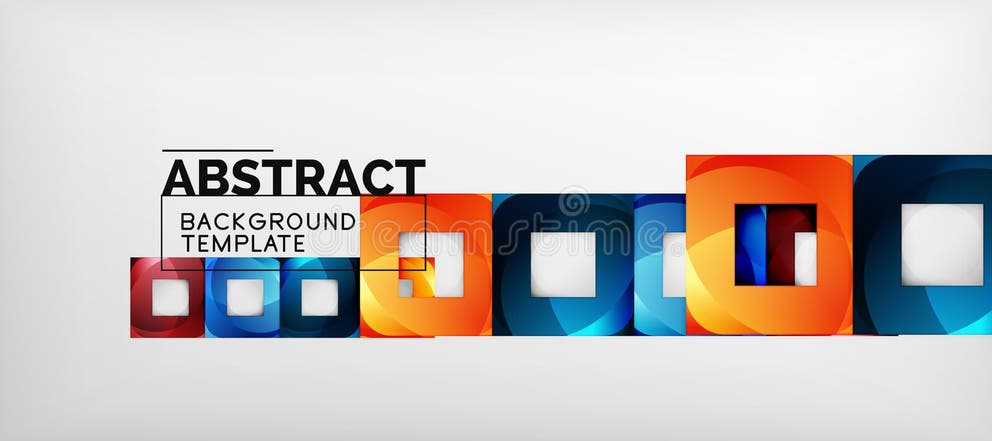 Square Background, Abstract Squares on Grey, Business or Techno ...