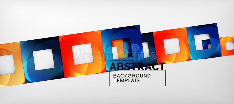 Square Background, Abstract Squares on Grey, Business or Techno ...