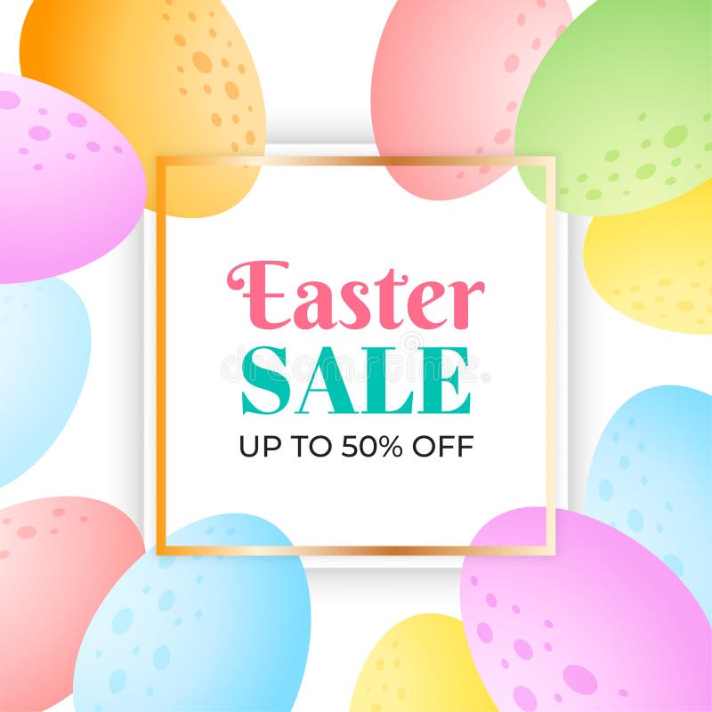 Easter Special Offer Banner Template Stock Vector - Illustration of ...