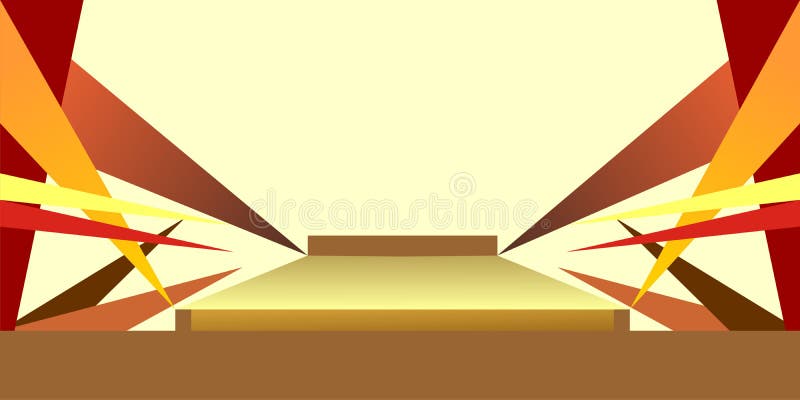 Square Background with Horizontal Corners and Long Angled Triangle ...