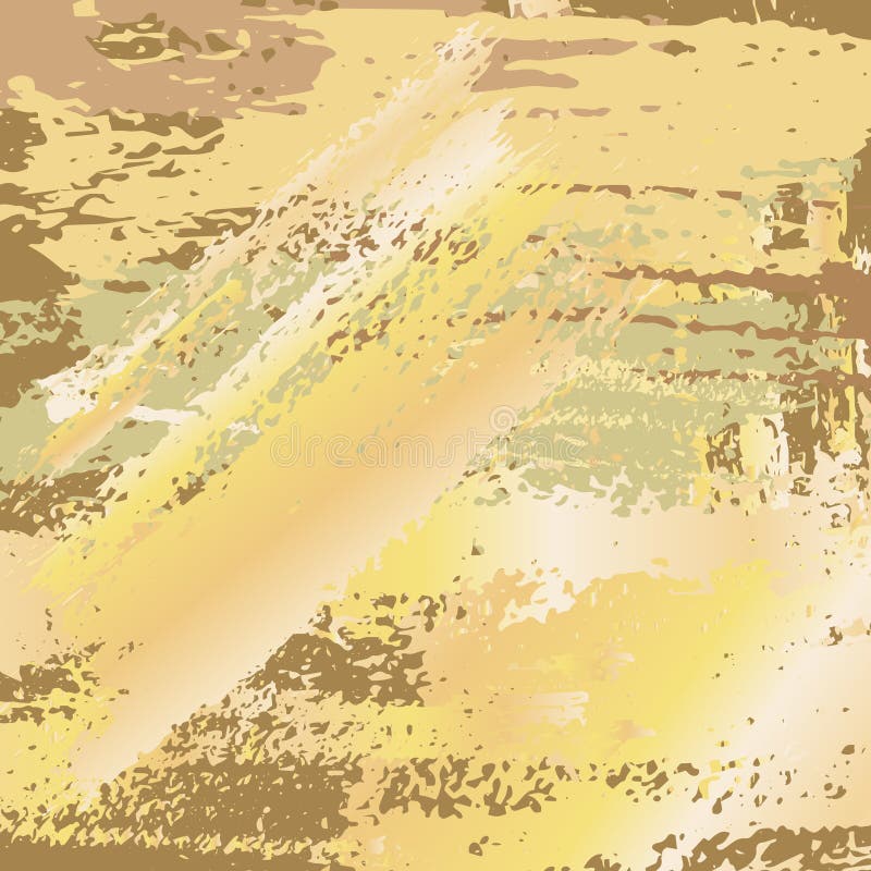 The Square Beige Background is Smeared with Paint. Vector Illustration ...