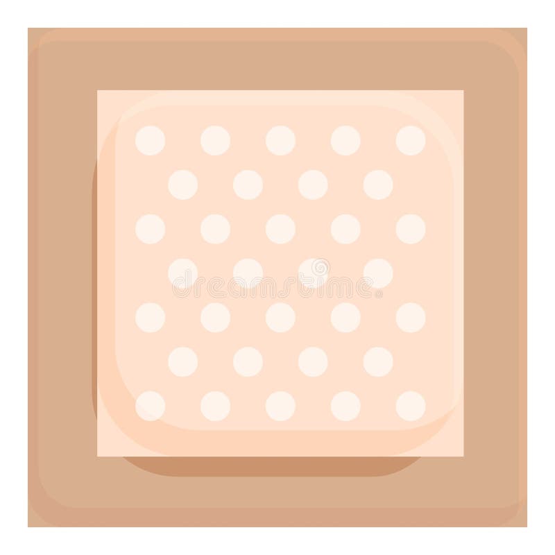 Square Bandage with Dots Design on Beige Background Stock Vector ...