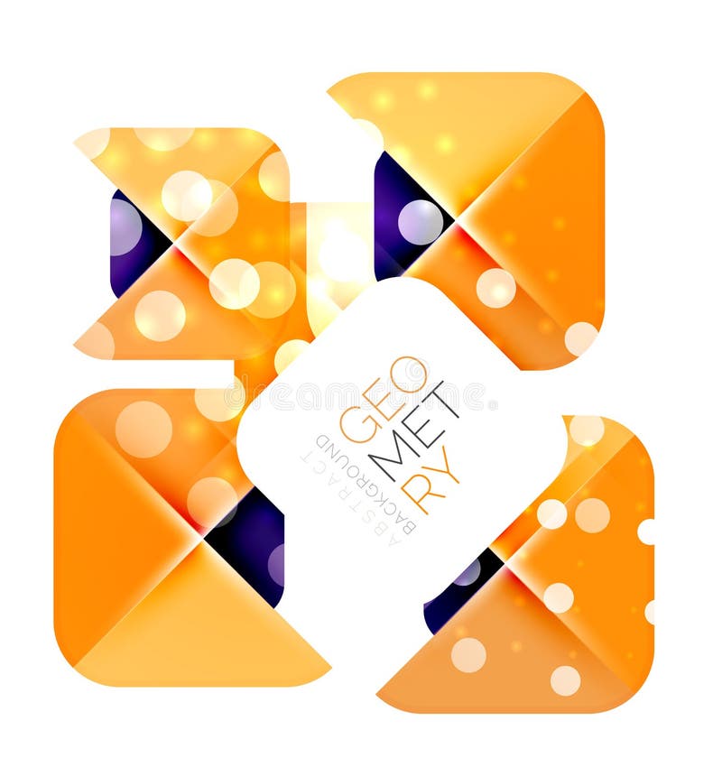 Square Banner Geometric Template Stock Vector - Illustration of banner ...