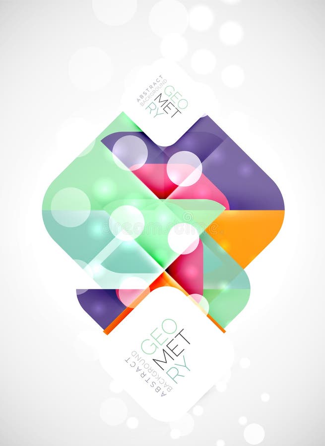 Square Banner Geometric Template Stock Vector - Illustration of element ...