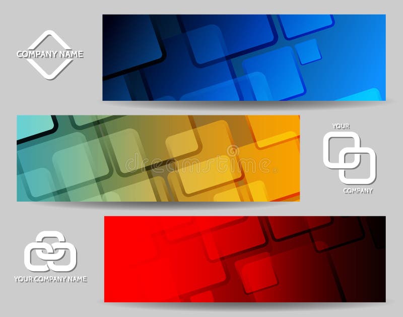 Square Banner Set stock vector. Illustration of shiny - 61277111