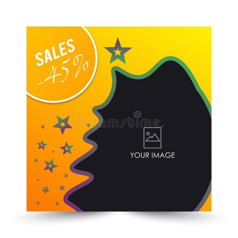 Square Banner Template. Suitable for Social Media Posts and Web Ads on ...