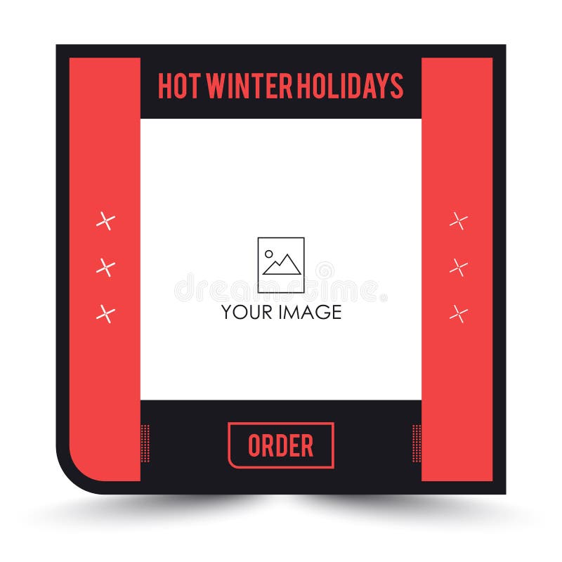 Square Banner Template. Suitable for Social Media Posts and Web Ads on ...