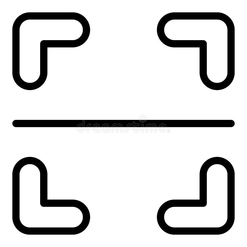 Square Barcode Icon Outline Vector. Scan Qrcode Stock Vector ...