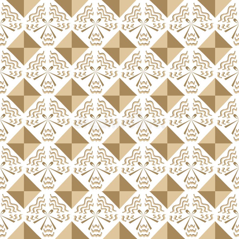 Square Based Seamless Pattern Design for Print Stock Illustration ...