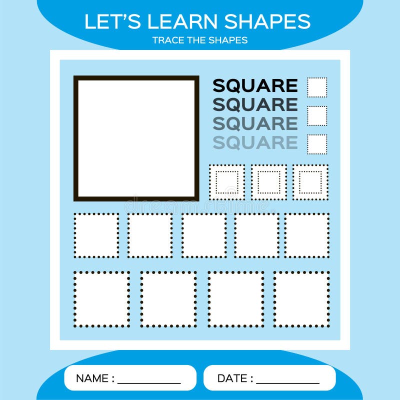 Square. Basic Geometric Shapes. Elements for Children. Learn Shapes ...