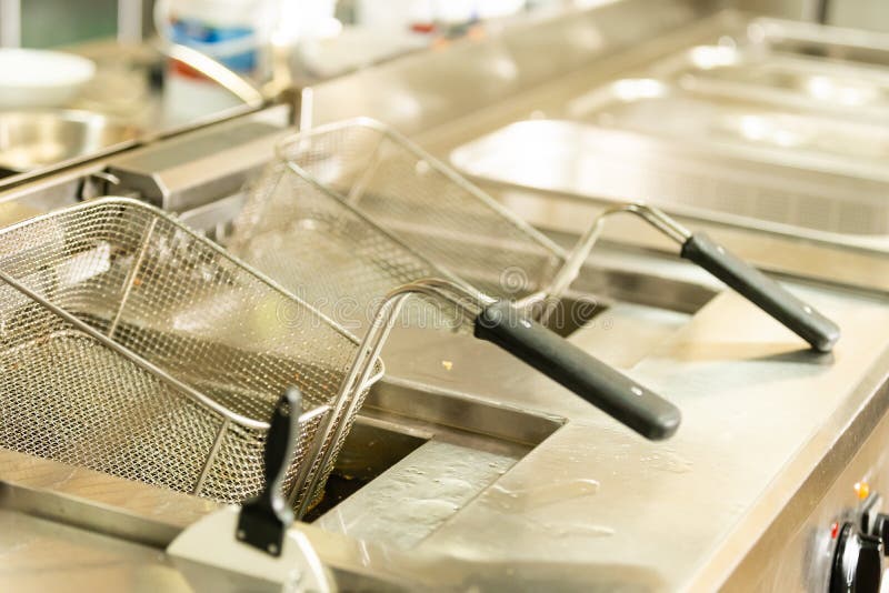 Square Basket Sieve for Frying in Oil, Top View Stock Image - Image of ...