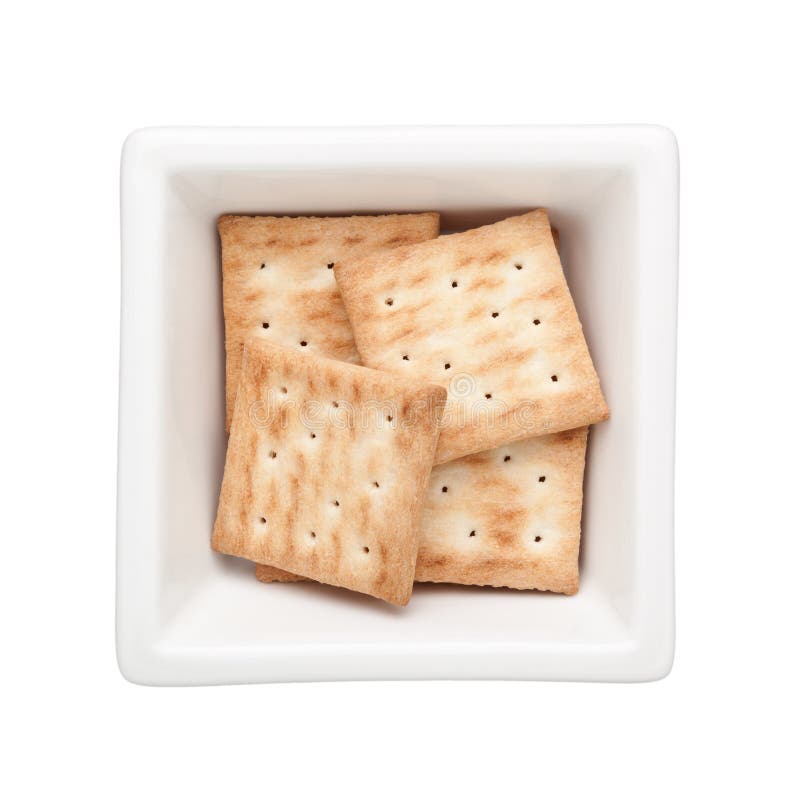 Square Biscuit on White Background Stock Image - Image of diet, biscuit ...