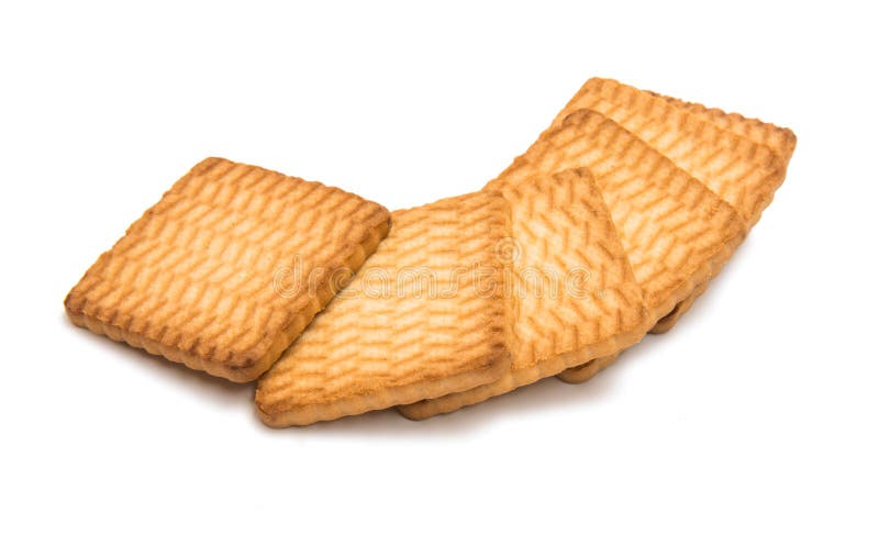 Square Biscuit isolated stock photo. Image of eating - 88349068