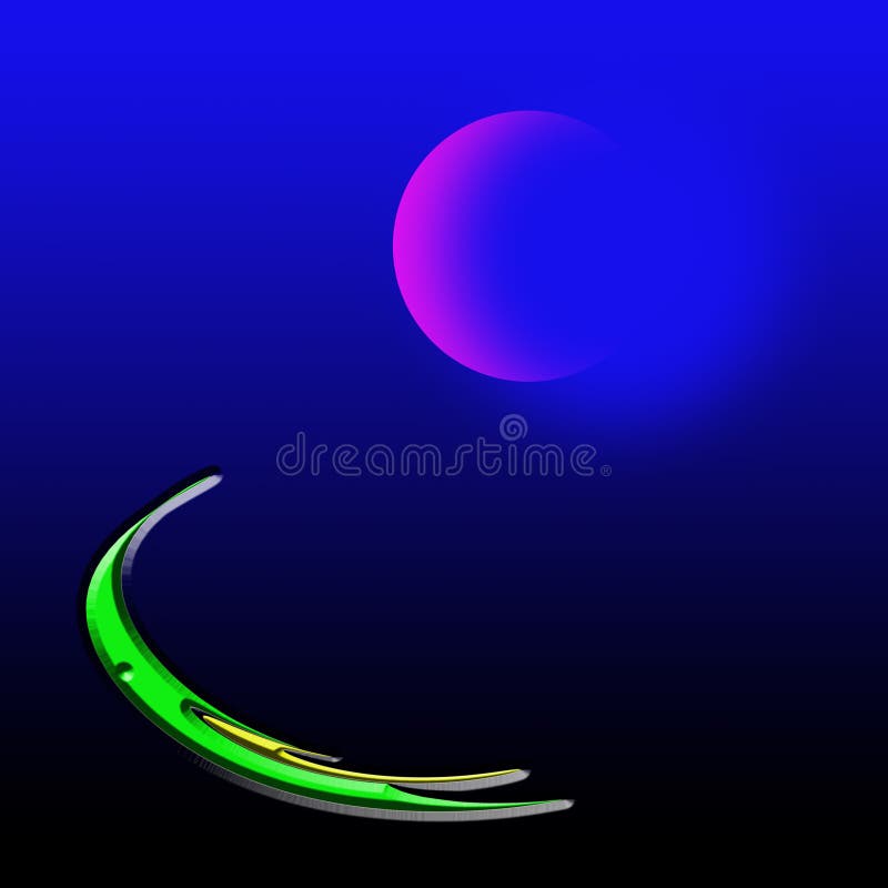 Blue Pink Green Black Yellow Graphic Design. Abstract Object and Shapes ...