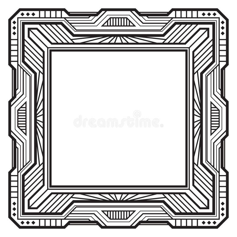 Square black retro frame stock vector. Illustration of square - 84172569