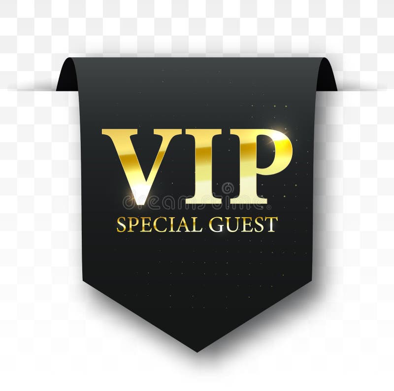 Vip Invitation with Black Award Trophy, Vector Stock Vector ...
