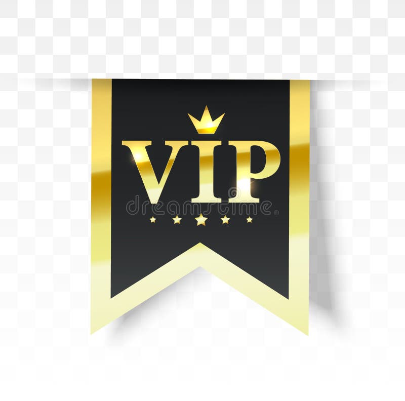 Vip Label. Vector Black Banner Stock Vector - Illustration of icon ...