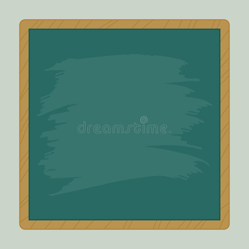 Blank Square Green Chalkboard Stock Illustration - Illustration of ...