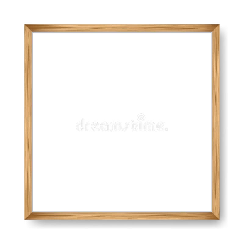 Square Blank Picture Frame. Vector Template Stock Vector - Illustration ...