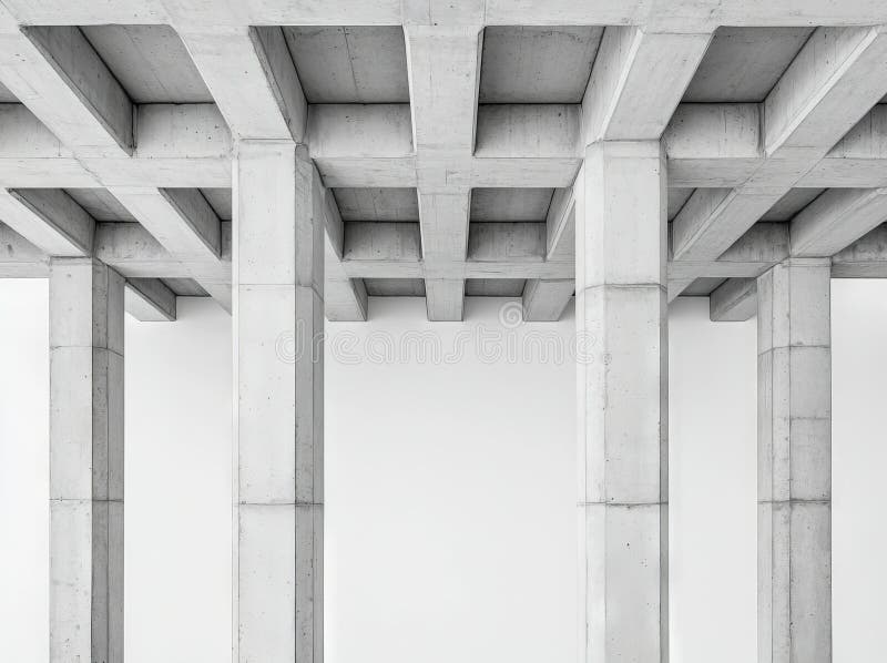 Square Block Pattern in Cement Panel Ceiling, Highlighting Lighting ...