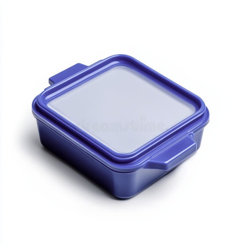 Square Blue Food Container for Meal Prep and Storage in Kitchen ...