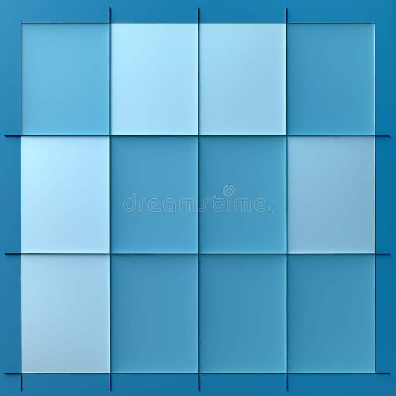 Minimalistic Blue Grid Wooden Tile with Digital Gradient Blends Stock ...