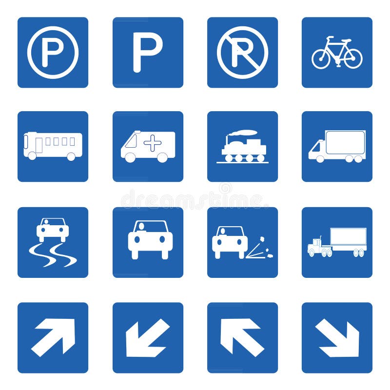 Road signs stock vector. Illustration of blue, direction - 55473753