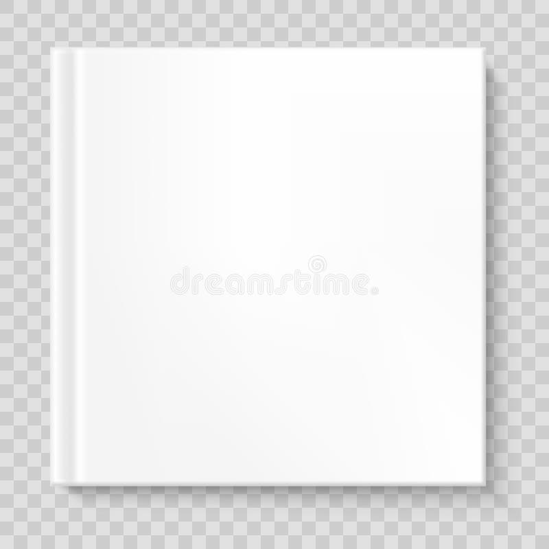 Realistic Vector Template of Square Book Stock Vector - Illustration of ...