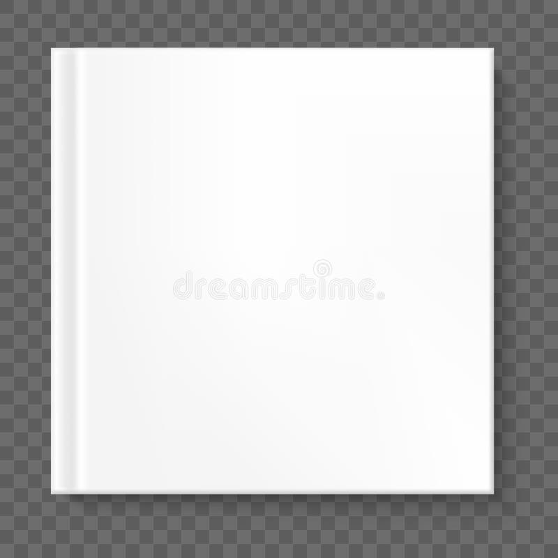 Realistic Vector Template of Square Book Stock Vector - Illustration of ...