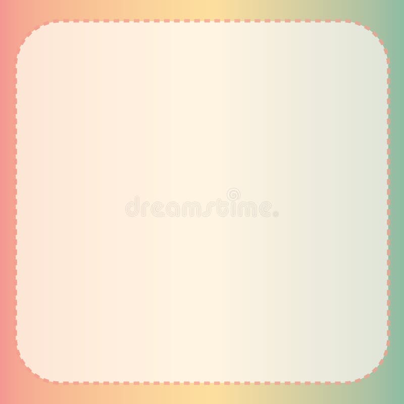 Square Border Decorated with Gradient Stock Illustration - Illustration ...