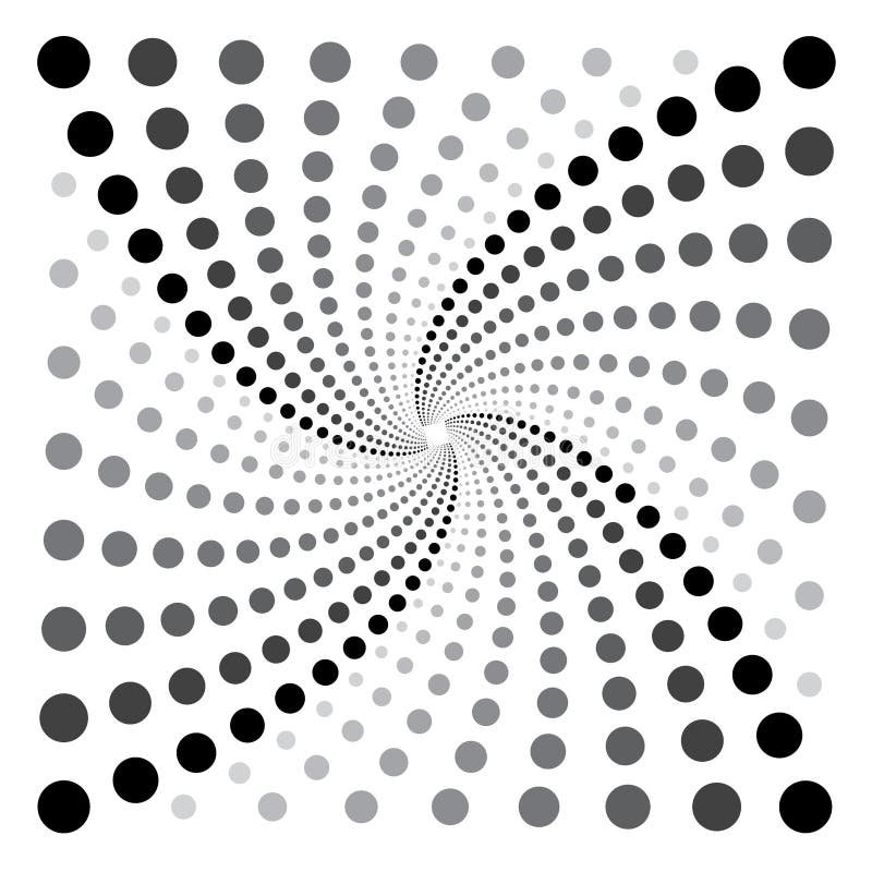 Square Box in Halftone, Round Dotted Pattern Vector Stock Vector ...