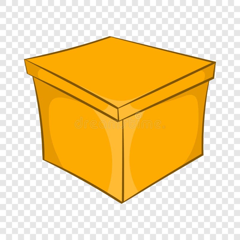 Square Box Icon, Cartoon Style Stock Vector - Illustration of ...