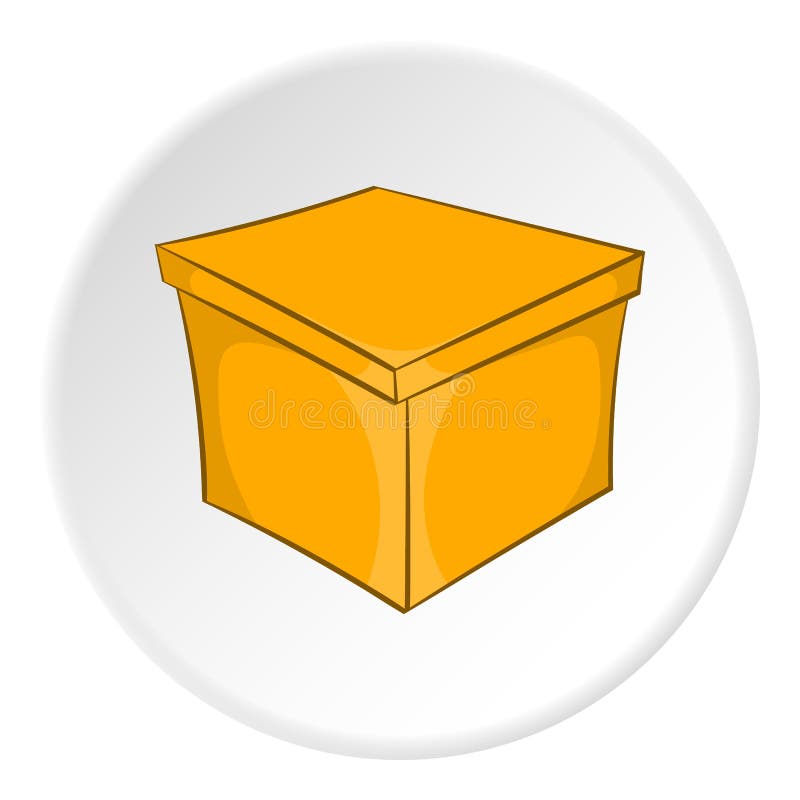 Square Box Icon, Cartoon Style Stock Vector - Illustration of ...