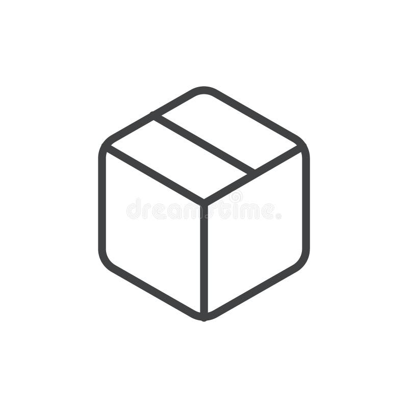 Square Box Icon Symbolizing Storage or Shipping Stock Illustration ...