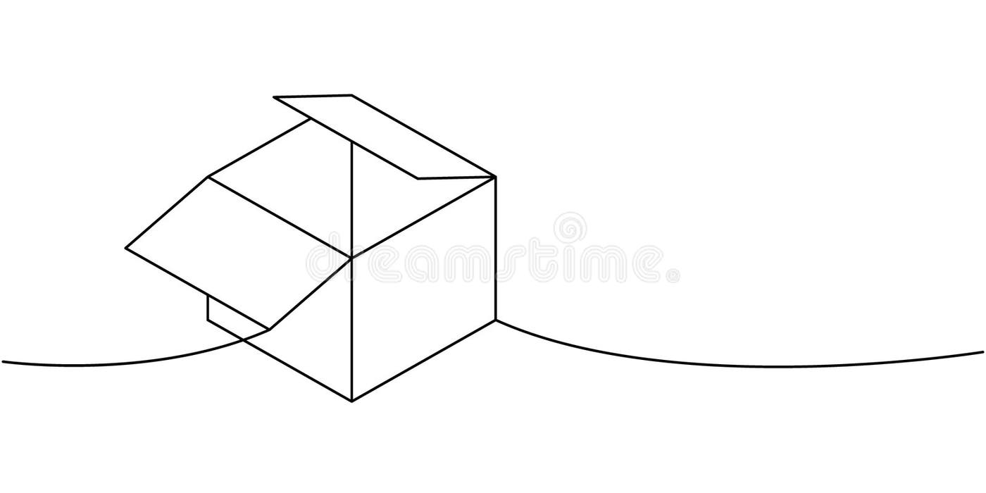 Open Gift Line Drawing Stock Illustrations – 1,524 Open Gift Line ...