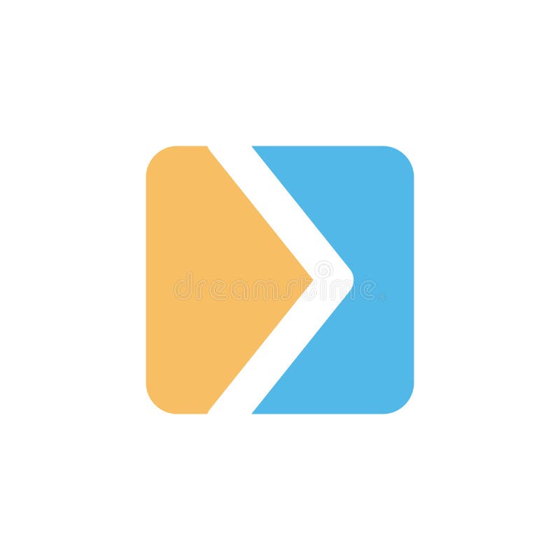 Square Box Shape Style Modern Icon Logo Stock Vector - Illustration of ...