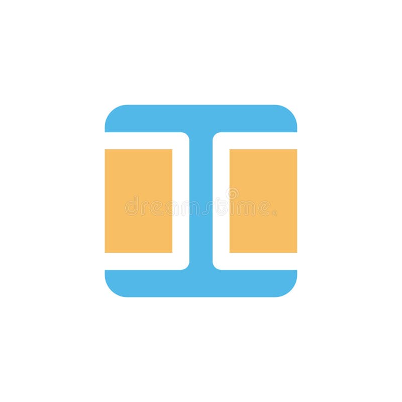 Square Box Shape Style Modern Icon Logo Stock Vector - Illustration of ...