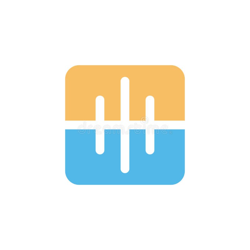 Square Box Shape Style Modern Icon Logo Stock Vector - Illustration of ...