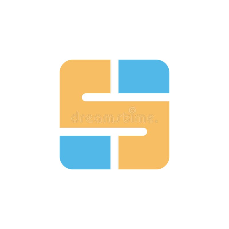 Square Box Shape Style Modern Icon Logo Stock Vector - Illustration of ...