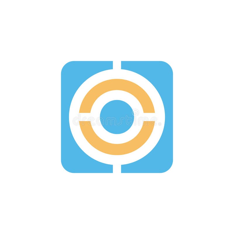 Square Box Shape Style Modern Icon Logo Stock Vector - Illustration of ...