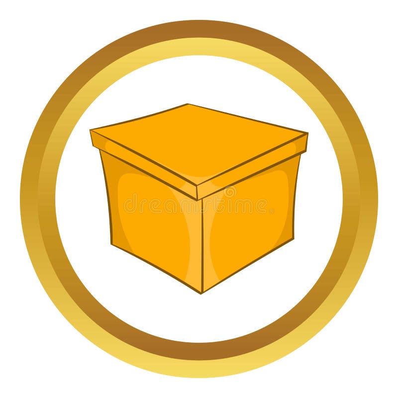 Square box vector icon stock vector. Illustration of icon - 81124307