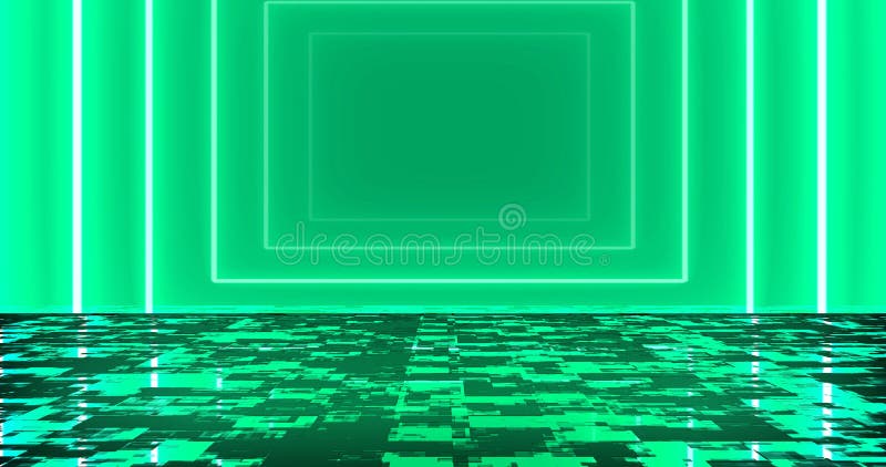 Square Boxes Animating in and Out Appear Disappear Glowing Bg. Stock ...