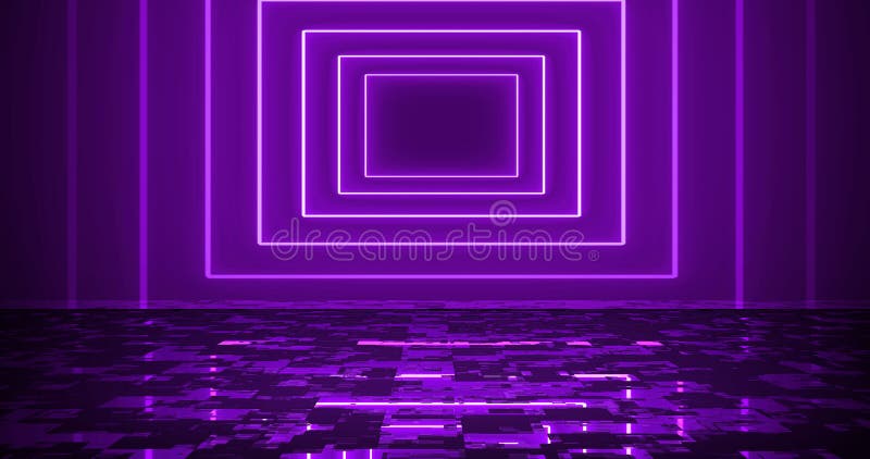 Square Boxes Animating in and Out Appear Disappear Glowing Bg. Stock ...