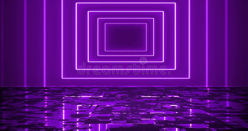 Square Boxes Animating in and Out Appear Disappear Glowing Bg. Stock ...