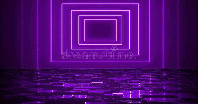 Square Boxes Animating in and Out Appear Disappear Glowing Bg. Stock ...