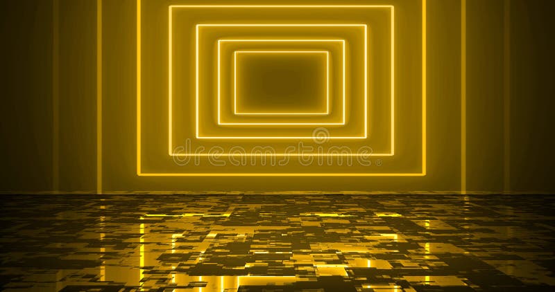 Square Boxes Animating in and Out Appear Disappear Glowing Bg. Stock ...