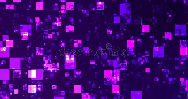 Square Boxes Falling Abstract Grid Futuristic Science Crypto Bg. Stock ...