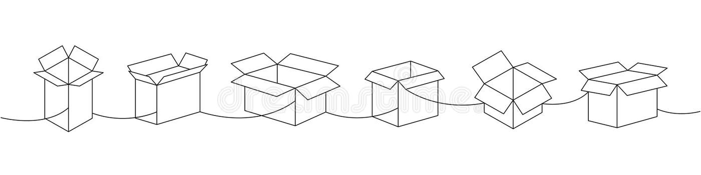 Boxes Drawing Moving Stock Illustrations – 492 Boxes Drawing Moving ...
