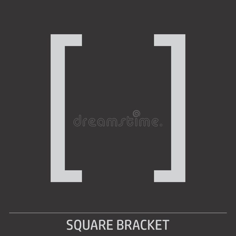 Bracket Icon Set. Vector Isolated Element. Brace Symbol Collection ...
