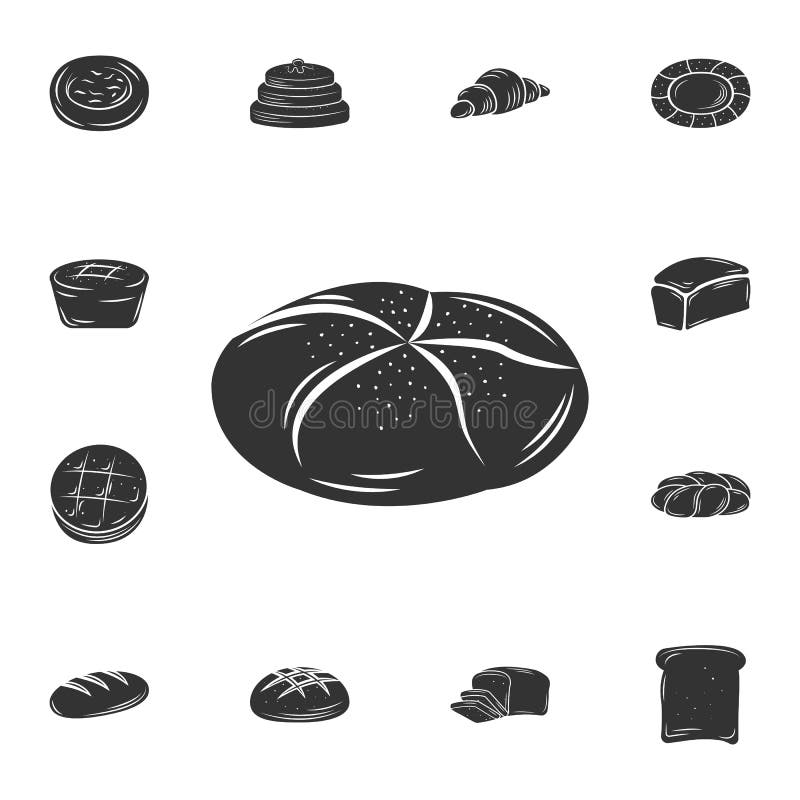 Square Bread Icon. Simple Element Illustration. Square Bread Symbol ...